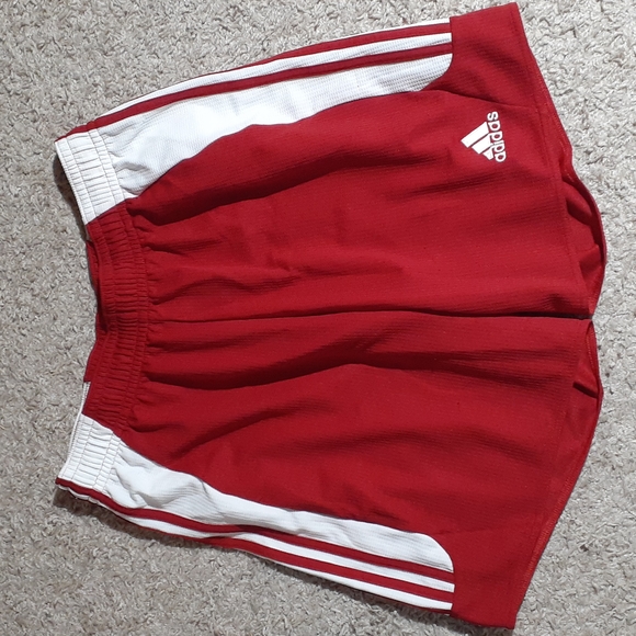 adidas | Shorts | Adidas Mens Clima365 Track Shorts Large Redwhite ...